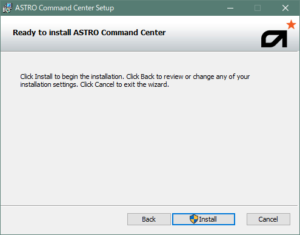 ASTRO Command Centerのインストール方法【日本語解説】